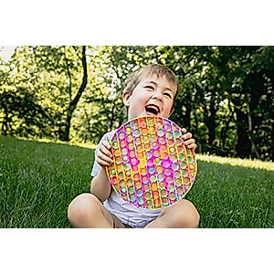 Chuckle & Roar: Pop It! XL Rainbow - Tactile Engagement Toy - Great for Toddlers - Safe and Durable