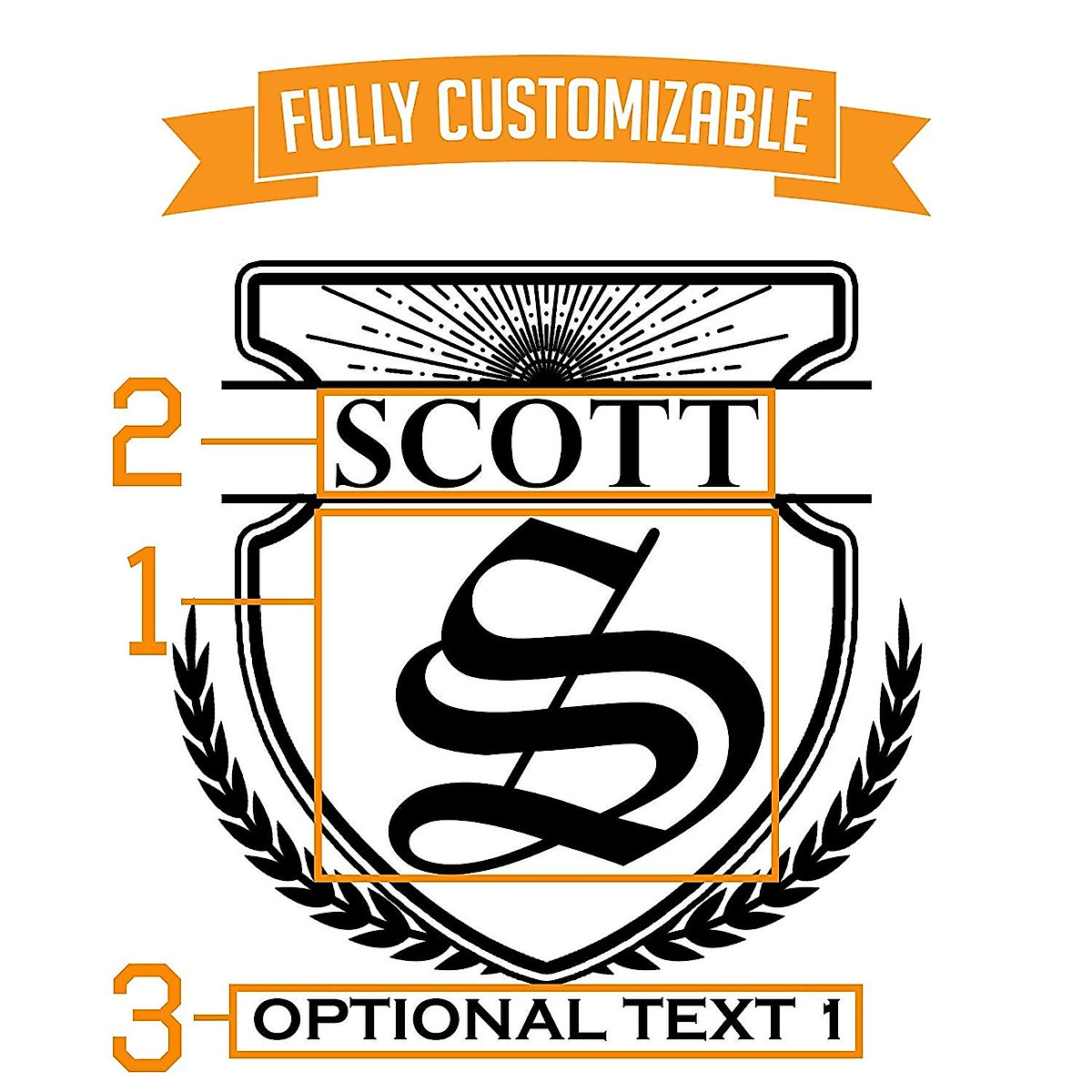 Personalized Etched 11oz Whiskey Glass - Custom Engraved Bourbon Customized Gifts for Men, Dad Scotch Drinking Birthday Glasses, Groomsmen Gifts, Liquor Cocktail Rocks Old Fashioned, Scott Monogram