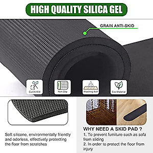 4 Pack Anti-Slip Furniture Rail Pads for Recliner for Recliners,Sofa,couches,Chairs, Anti Scratch Floor Protectors Non Skid Furniture Pad Floor Protectors for Hardwood, Carpet, Marble Floor