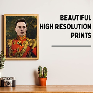 Funny Celebrity Poster Art - Faux Oil Painting Print - Novelty Pop Culture Artwork Gift - Ultra High Resolution - Made in USA