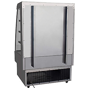 KoolMore - CDA-13C Open Air Merchandiser Grab and Go Refrigerator with LED Lighting and Night Curtain - 13.4 cu.ft