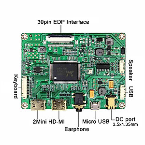 FanyiTek 12.6 inch NV126B5M-N41 1920x515 IPS Touchscreen Monitor and 2mini HD-MI Micro USB LCD Controller Board