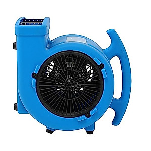 MOUNTO 1/4hp 1000CFM 2 Speed Air Mover Carpet Dryer Floor Fan Cooling Fan (Blue)