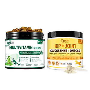 Glucosamine for Dogs Powder, Dog Multivitamin Soft Chews
