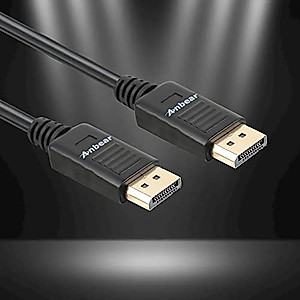 Anbear DisplayPort to Displayport Cable 6 Feet, Gold Plated Display Port to Display Port Cable 4K@60HZ Resolution(Male to Male) for DisplayPort Enabled Desktops and Laptops to Displays