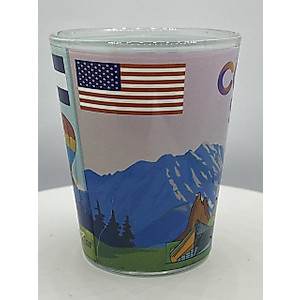 COLORADO SPRINGS Colorado SHOT GLASS 2 OZ.