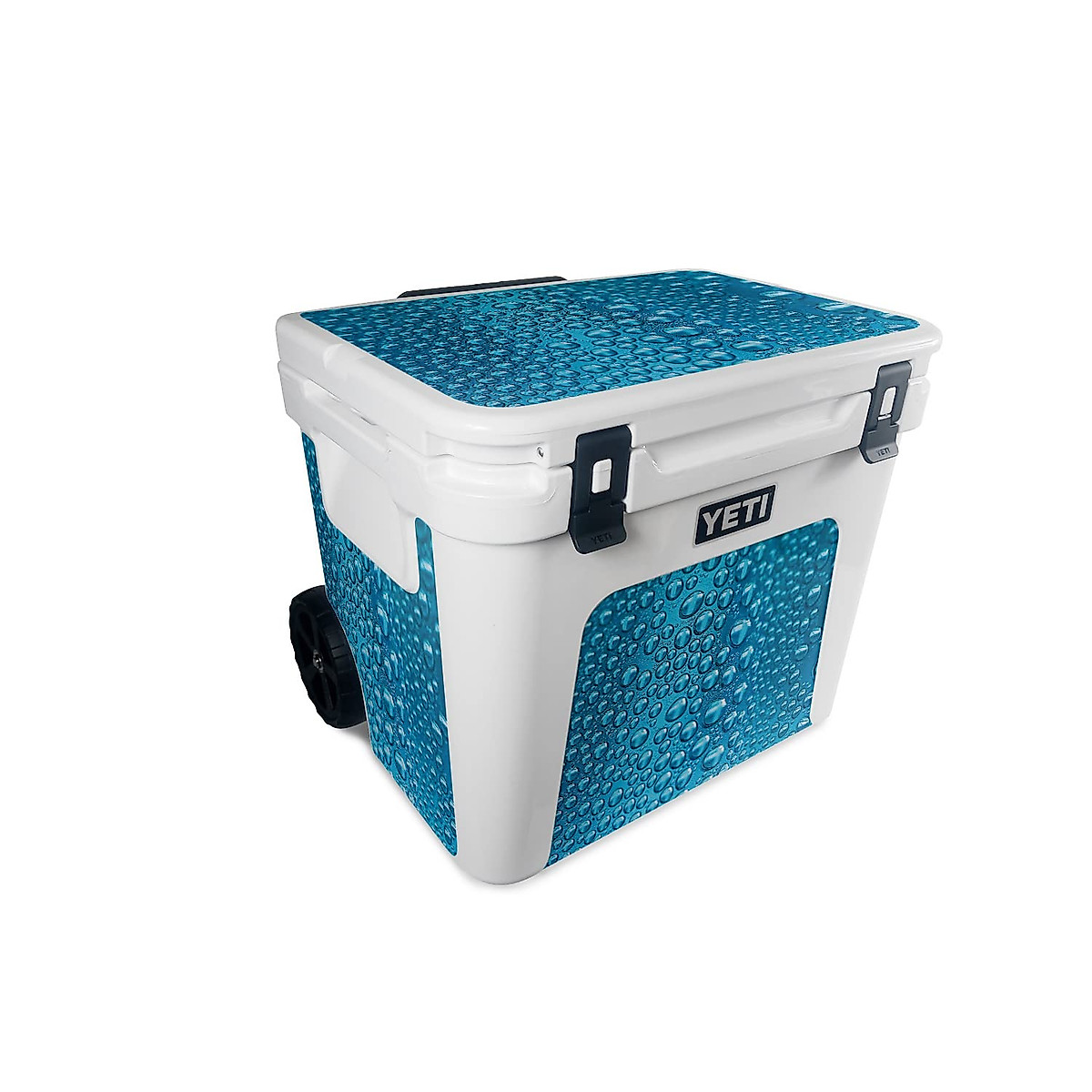 MightySkins Skin Compatible with Yeti Roadie 60 Wheeled Cooler - Wavy Drops | Protective, Durable, and Unique Vinyl Decal wrap Cover | Easy to Apply, Remove, and Change Styles | Made in The USA