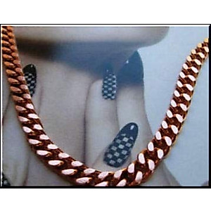 Copper Chains CN651G - 1/4" wide - Available in 16 to 30 inch lengths. $28 to $36. (22 inch length)