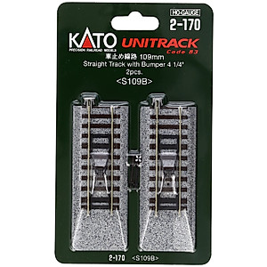 Kato USA, Inc. HO 109mm 4-1/4" Straight Bumper (2), KAT2170