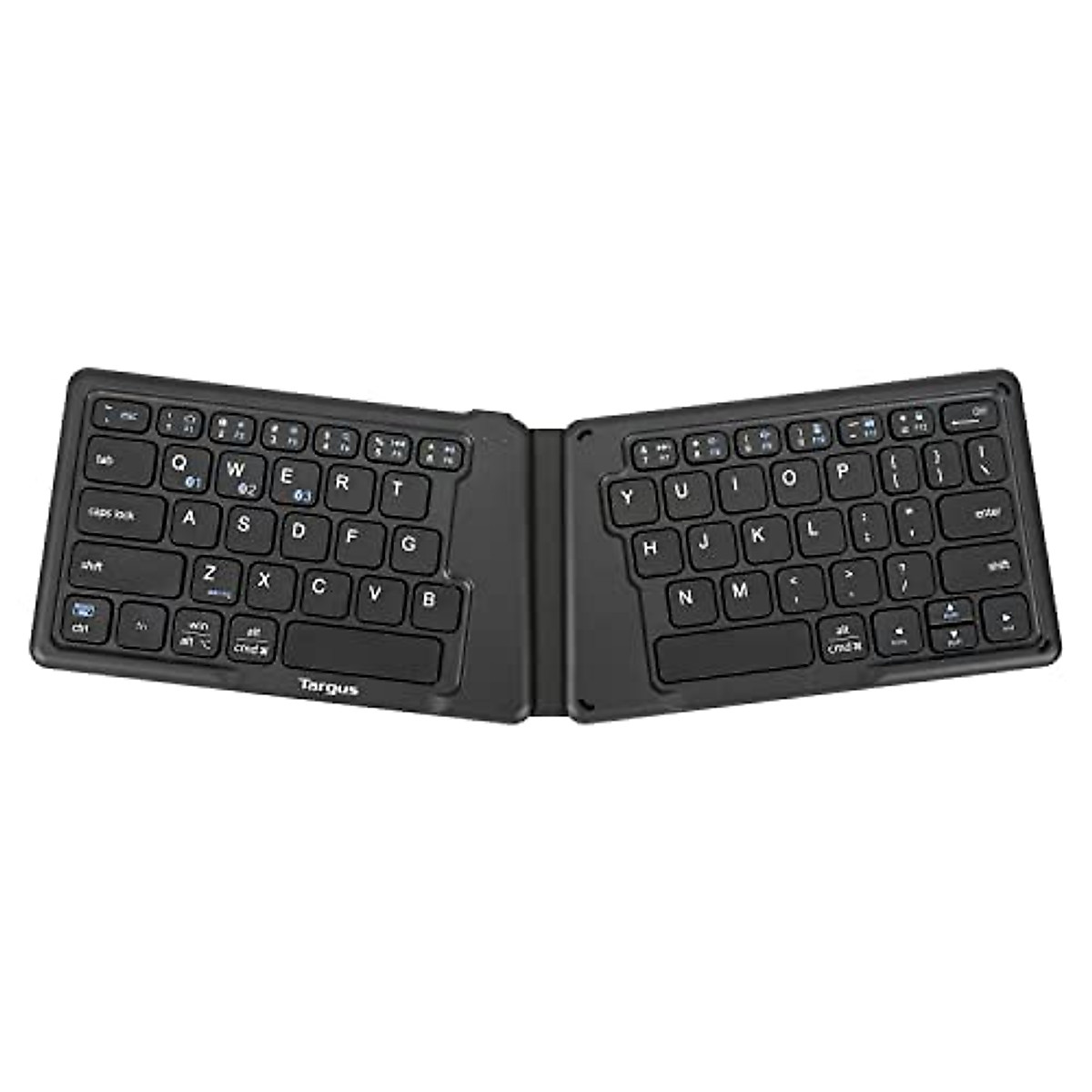Targus Ergonomic Foldable Bluetooth Antimicrobial Keyboard, Black (AKF003US)