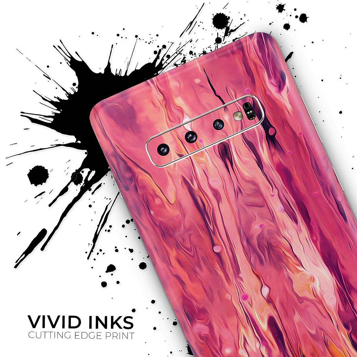 DesignSkinz Blurred Abstract Flow V48 Protective Vinyl Decal Wrap Skin Cover Compatible with The Samsung Galaxy S20 (Screen Trim & Back Glass Skin)