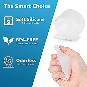 Jmoe USA Boot Sleeve for Stanley 40oz Quencher Adventure & 20oz & 30oz IceFlow Tumblers | Protects Against Dents & Scratches | Protector for Bottom of Cup (Frosted, 1-Pack)