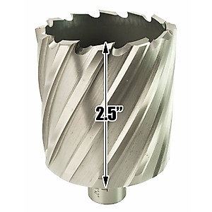 Steel Dragon Tools 2-3/8" x 2" High Speed Steel Annular Cutter with 3/4" Weldon Shank