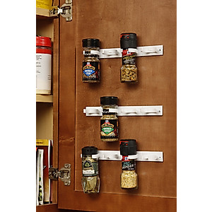Bellemain Spice Gripper Clip Strips for Plastic Jars - Set of 3, Holds 12 Jars