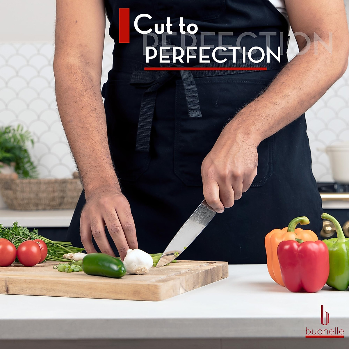 Japanese Damascus Chef Knife with Whetstone Sharpener – 8 inch Professional VG10 Chefs Knife – Full Tang Sharp Japanese Chef Knife with G10 Handle and Protective Sheath