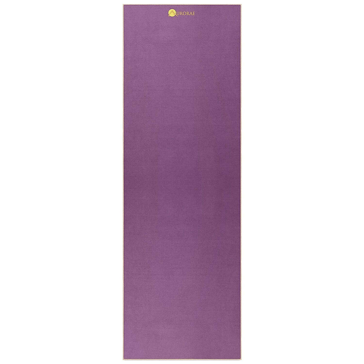 Aurorae Synergy Foldable On-the-Go Travel Yoga,Gym/Exercise Mat for Yogis on the Move with Integrated Microfiber Towel and Anti-Slip Patented 2-in-1 Technology. No Odor and No Bunching Amethyst