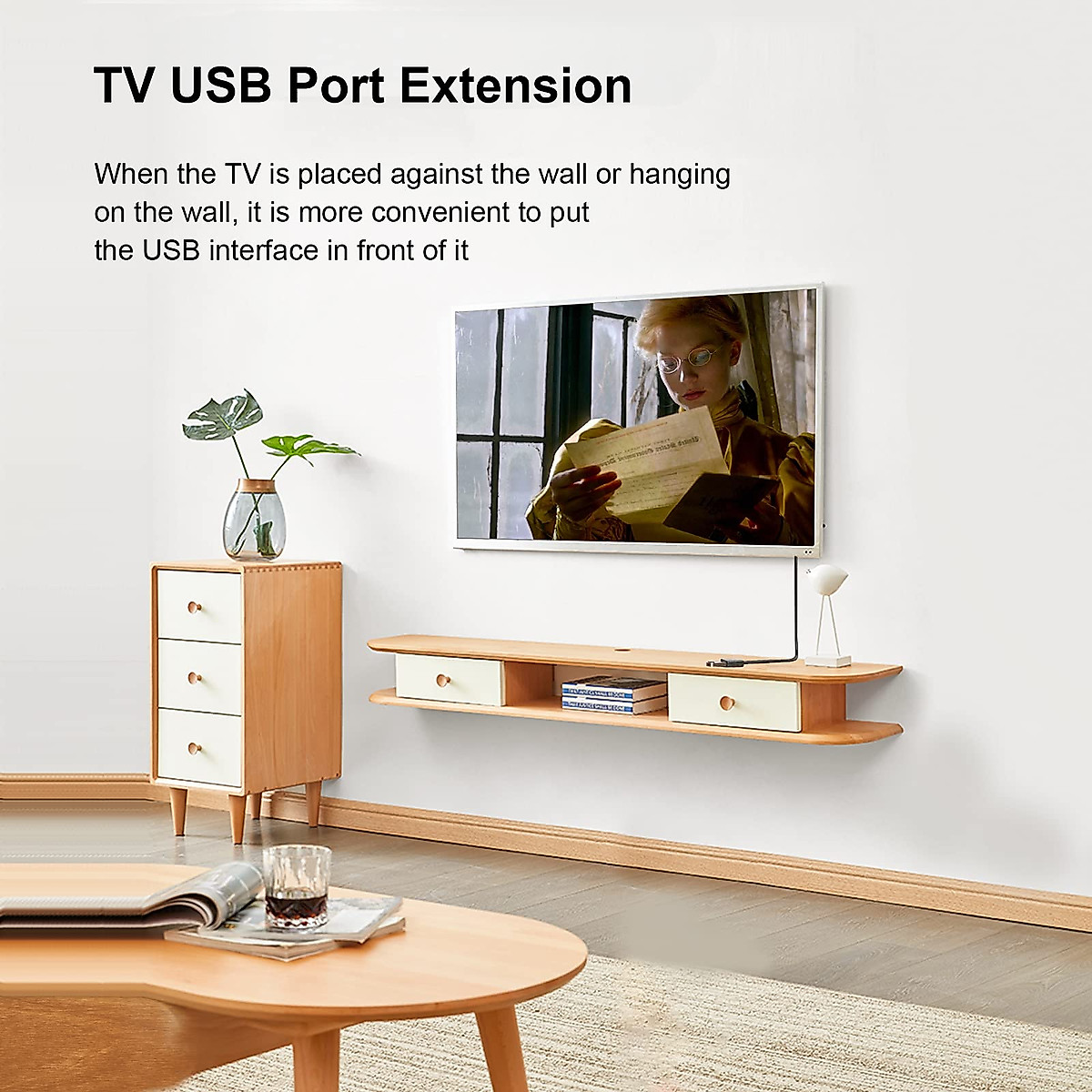 Oxsubor SuperSpeed USB 3.0 Male to Female Extension Data Cable Left Angle 2PCS (20CM,8IN)(Notice:pls Check The Left Angle in Picture)