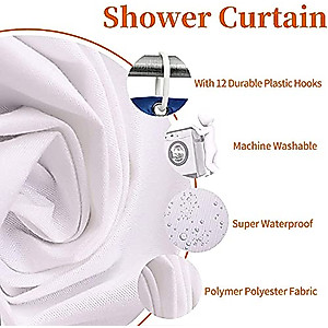 4PC Fall Thanksgiving Bathroom Set, Orange Pumpkin Shower Curtain Set with Shower Curtain and Rugs and Accessories,Bathroom Decor Shower Curtains with Soft Non-Slip Bath Mat and Toilet Lid Cover Mat