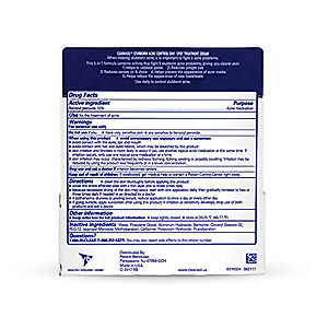 Clearasil Stubborn Acne Control 5-in-1 Spot Treatment Cream with Benzoyl Peroxide Acne Medication to Clear Acne, 1 Ounce (Pack of 3)