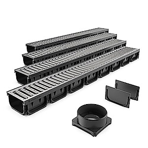 Vodaland - 4 Inch Easy 2 Stainless Pro Trench Drain Channel (4)