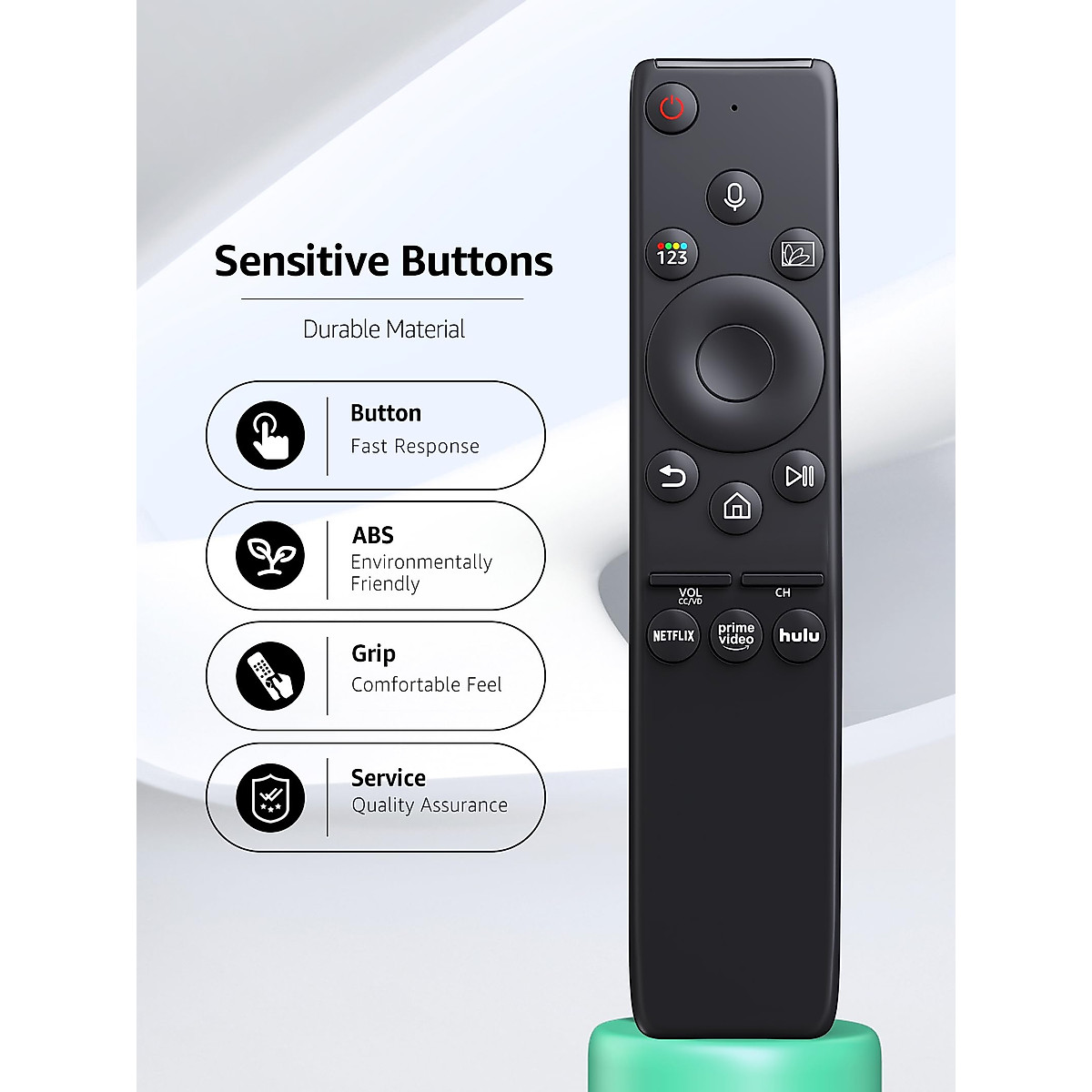 Voice Remote Control Fit for Samsung Smart TVs, BN59-01312A Universal Remote Replacement for All Samsung Frame QLED LED LCD 8K 4K TVs