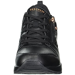 Skechers Women's Million AIR Sneaker, 7.5 Black