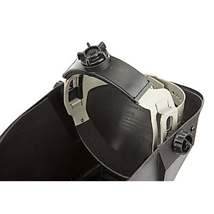 Forney 55672 Welding Helmet, Bandit III Flip Front, Shade-10,Black, Medium