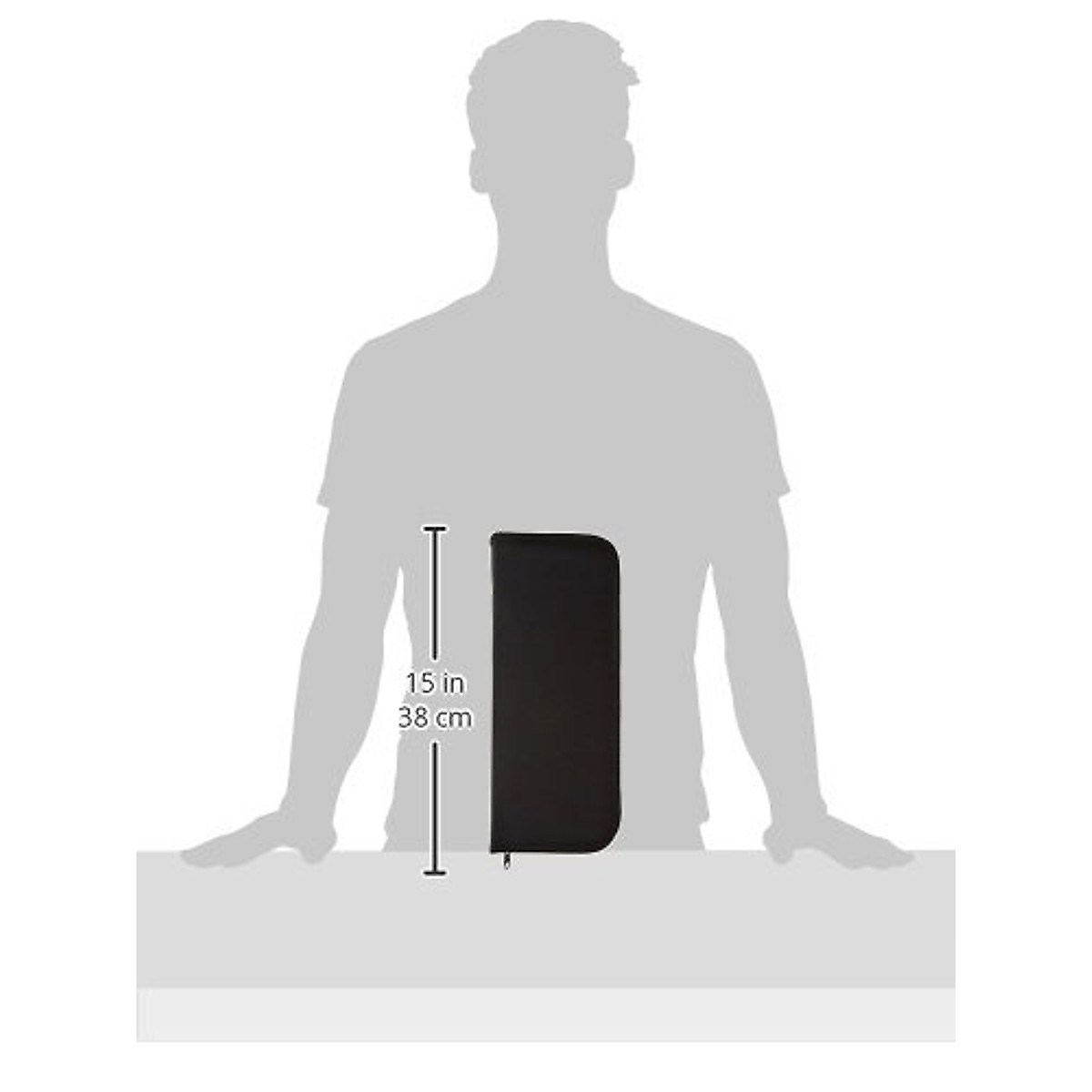 Royal Langnickel 12-1/2-Inch by 14-1/2-Inch Keep N' Carry Zippered Brush Carrier, Long Handle, Black