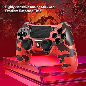 Qayacir Wireless Controller Compatible with PS4/PS4 Slim/PS4 Pro,with Dual Vibration Game Joystick