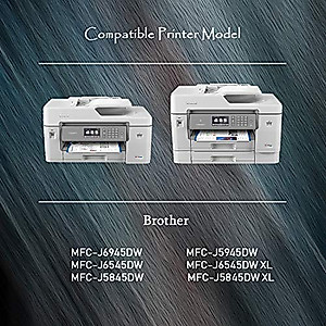 TG Imaging (5 Pack) Compatible LC3037 Ink Cartridge Replacement for Brother LC3039 LC-3037 LC-3039 Super High Yield for MFC-J5945DW MFC-J6545DW Pinrter (2B+CYM)