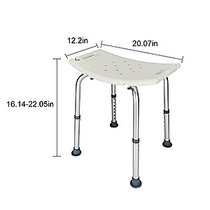OMECAL Upgraded 450 LBS Medical Shower Bath Chair Seat,Stool Transfer Bench Seat, SPA Bathroom Bathtub Chair No-Slip
