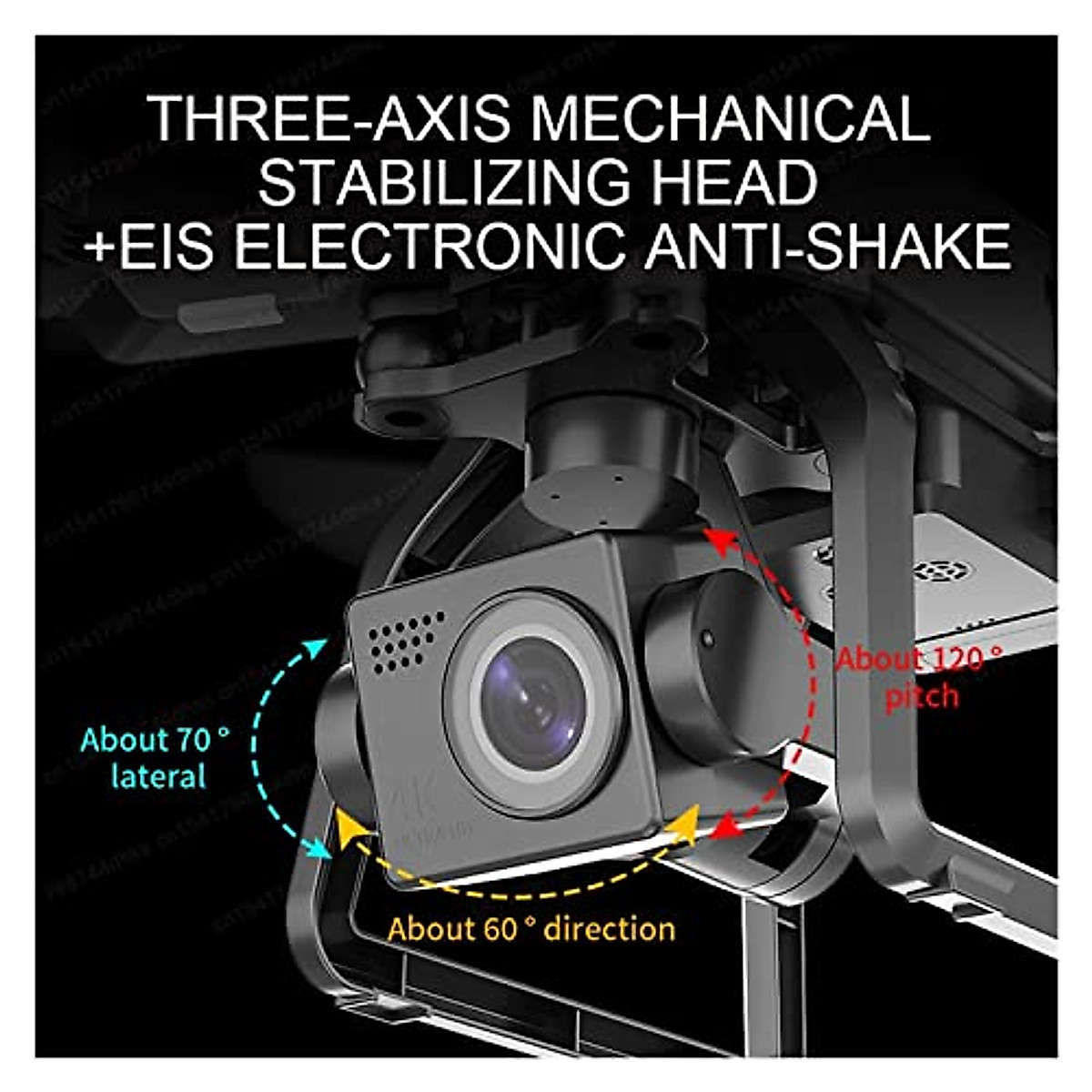 AFEBOO Drone with Camera for Adults - Foldable RC Drone with Rechargeable Battery, Altitude Hold, Headless Mode, HD 4K Dual Camera FPV Drone with GPS Positioning, Adult/Beginner Drone