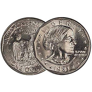 1981 P, D, S Susan B. Anthony Dollar 3 Coin Set Uncirculated