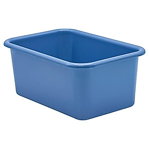 Teacher Created Resources® Slate Blue Small Plastic Storage Bin
