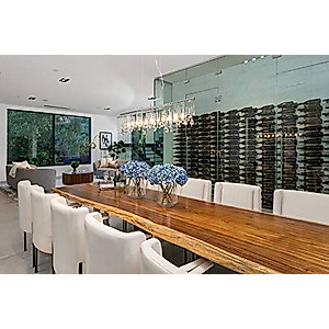 VintageView W Series Wine Rack 3 - Single Depth, Metal Wall Mounted Wine Rack - Modern, Easy Access Wine Storage - Space Saving Wine Rack with 9 Bottle Storage Capacity - (Chrome Luxe)