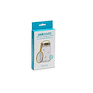 Jarware Firefly Catcher Kit for Regular Mouth Mason Jars, Yellow