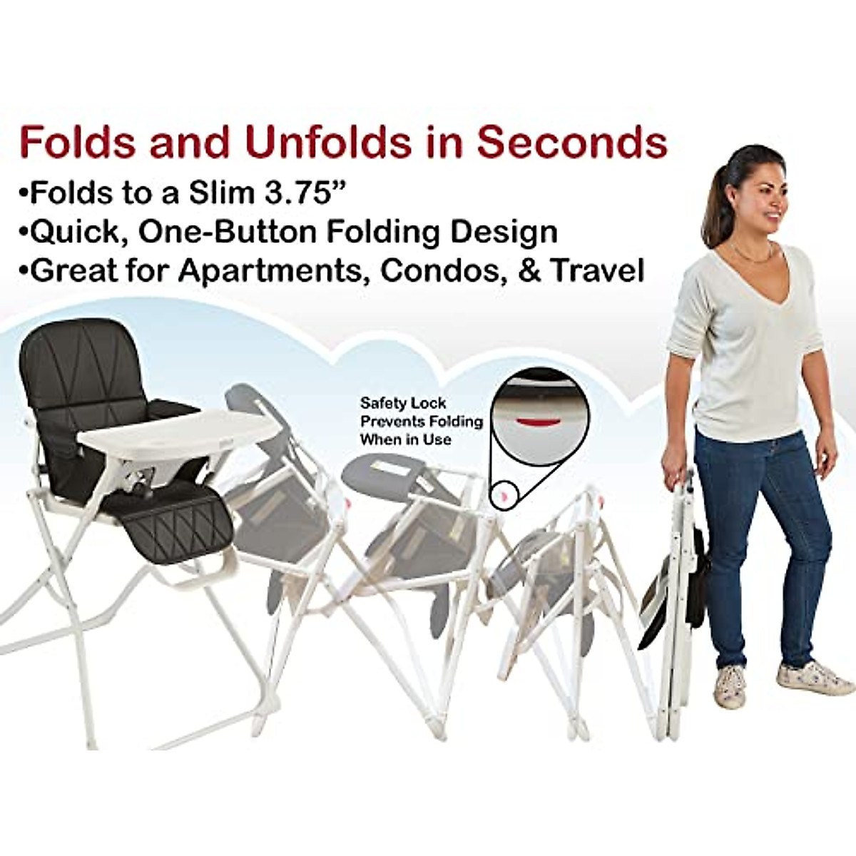 Primo PopUp Folding High Chair