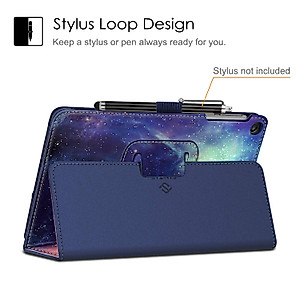 Fintie Case for Onn. 8" Tablet Pro (Model: 100003561), Premium Vegan Leather Folio Protective Stand Cover with Pencil Holder for Onn Pro 8-inch Android Tablet (Galaxy)