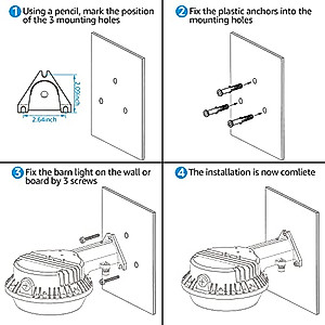 TORCHSTAR LED Barn Light 83W, Dusk to Dawn Area Lights with Photocell, Outdoor Yard Area Light, Security Flood Lights, ETL Listed, 120-277V, 3 Years Warranty, Wet Location, 5000K Daylight, Bronze