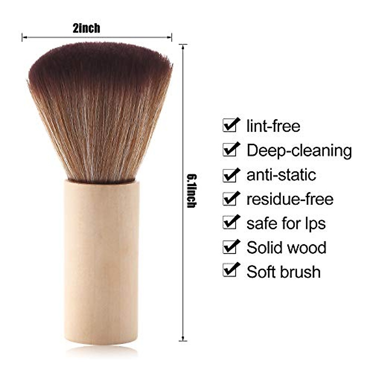 Vinyl Record Cleaner Brush Turntable Vinyl Record LP Cleaning Anti-Static Brush Cleaner for LP CD Vinyl Records