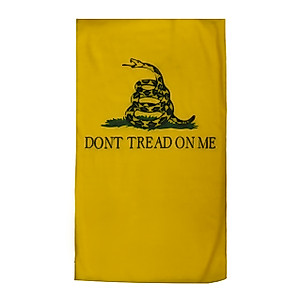 International Tie Gadsden 'Don't Tread on Me' Bandana – Face Mask, Soft & Breathable Material Multi-Functional Neck Gaiter, Balaclava, Sunmask or Headband (Don't Tread on Me)