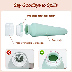 CCTIVED Travel Bottles for Toiletries, 23 Pack TSA Approved Silicone Travel Size Containers with Lable and Clear Bag, Leak Proof Refillable Travel Toiletry Bottle for Shampoo,Lotion,Conditioner