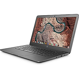 HP Chromebook 14-ca061dx, 14-inch HD Touchscreen Laptop Notebook, Intel Celeron N3350 Intel HD Graphics 500 4GB RAM 32GB Computer Storage, Chalkboard Gray (Renewed)