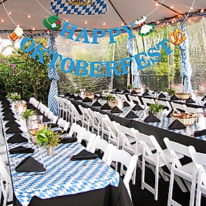 Oktoberfest Decorations Happy Oktoberfest Banner Bavarian Pennant Banner German Flag Party Bunting Garland for German October Festival Decorations Beer Party Supplies