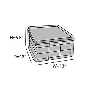 Covermates Keepsakes – Canvas Storage Bag - Premium Canvas - Carrying Handles -Dual Zipper Pulls - Indoor Storage-Natural