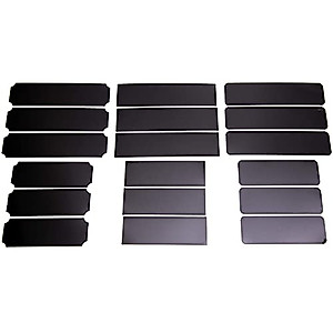 Laser Engraving Assortment Blanks CO2 Engravable Black Over Brass Plated Steel 18 Pieces