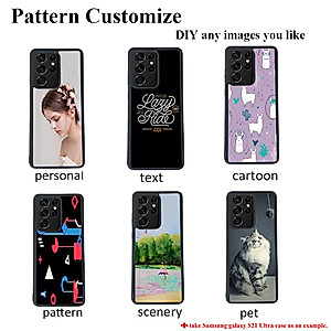 JUSTRY 5PCS Sublimation Blanks Phone Case Compatible with Samsung Galaxy S22 Ultra 5G Case,2 in 1 2D Soft Rubber TPU Blank DIY Phone Case Cover Heat Press, Easy to Sublimate Glitter Finish