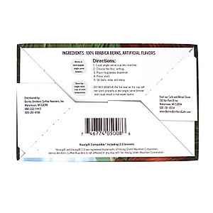 Berres Brothers Highlander Grogg Decaf Coffee 12 Count Single Serve Pods Compatible with Keurig K Cups K Pods Coffee Makers, Flavored Medium Roast Coffee