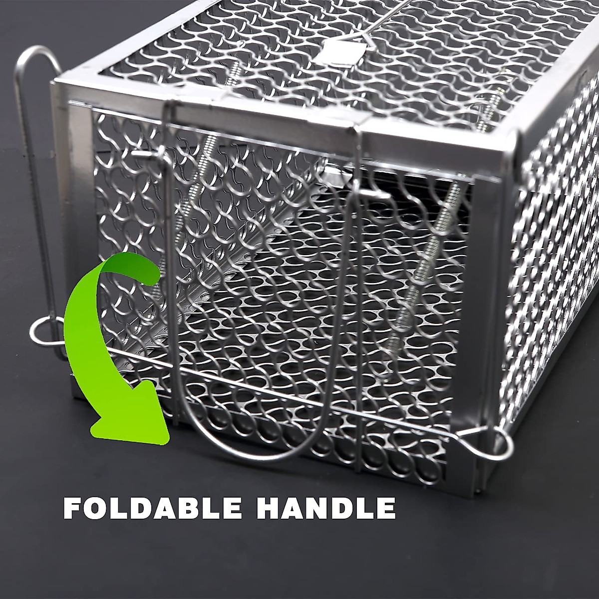 Live Humane Cage Mouse Trap Rat Catch Control Bait Hunting Survival for Indoor and Outdoor,Small Rodent Animal-Mice Voles Hamsters Cage (4.5x11x5.8 inch)