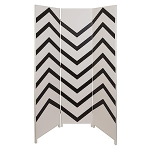 Kiera Grace Danielsson 3-Panel Decorative Room Divider/Freestanding Wood Folding- 47" Lx71 Hx1 W, White- Perfect Partition Room Divider for Home，Office，Studio and Bedroom Separator